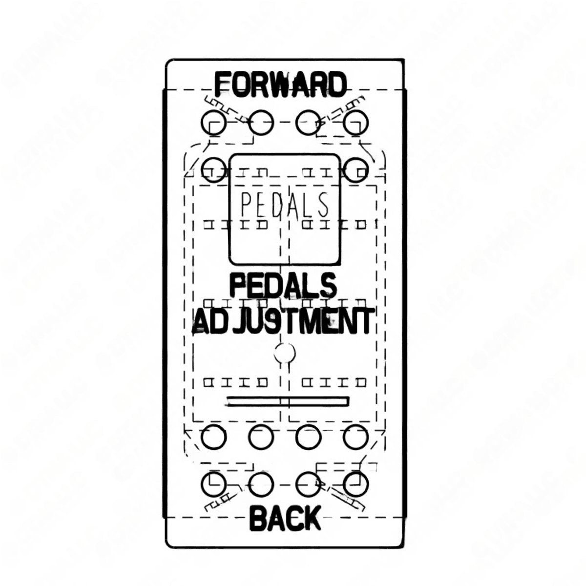 61201942 Thomas Built Bus | Rocker Switch - Pedals Forward B | Source ...