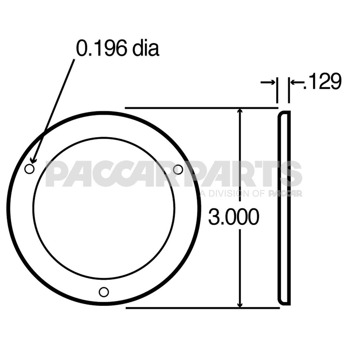 30708 | Kenworth® | RING-SECURITY FLG MNT LIGHT M30 LED LGHT | Source ...