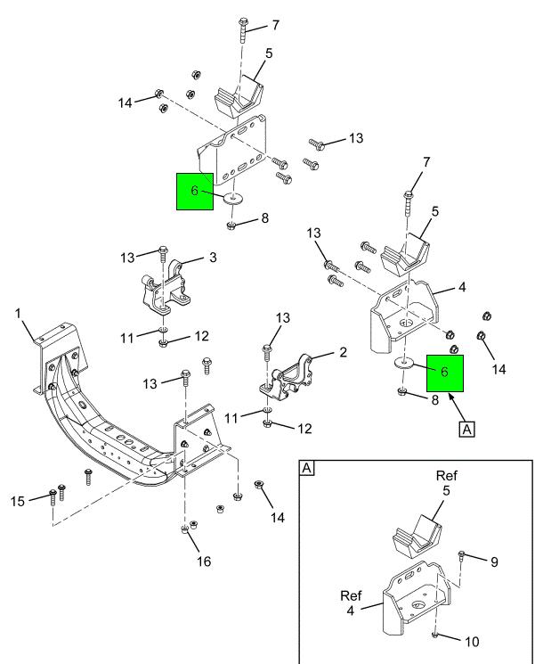 1664730C7 Navistar International | Rear Engine Mounting Snubber ...