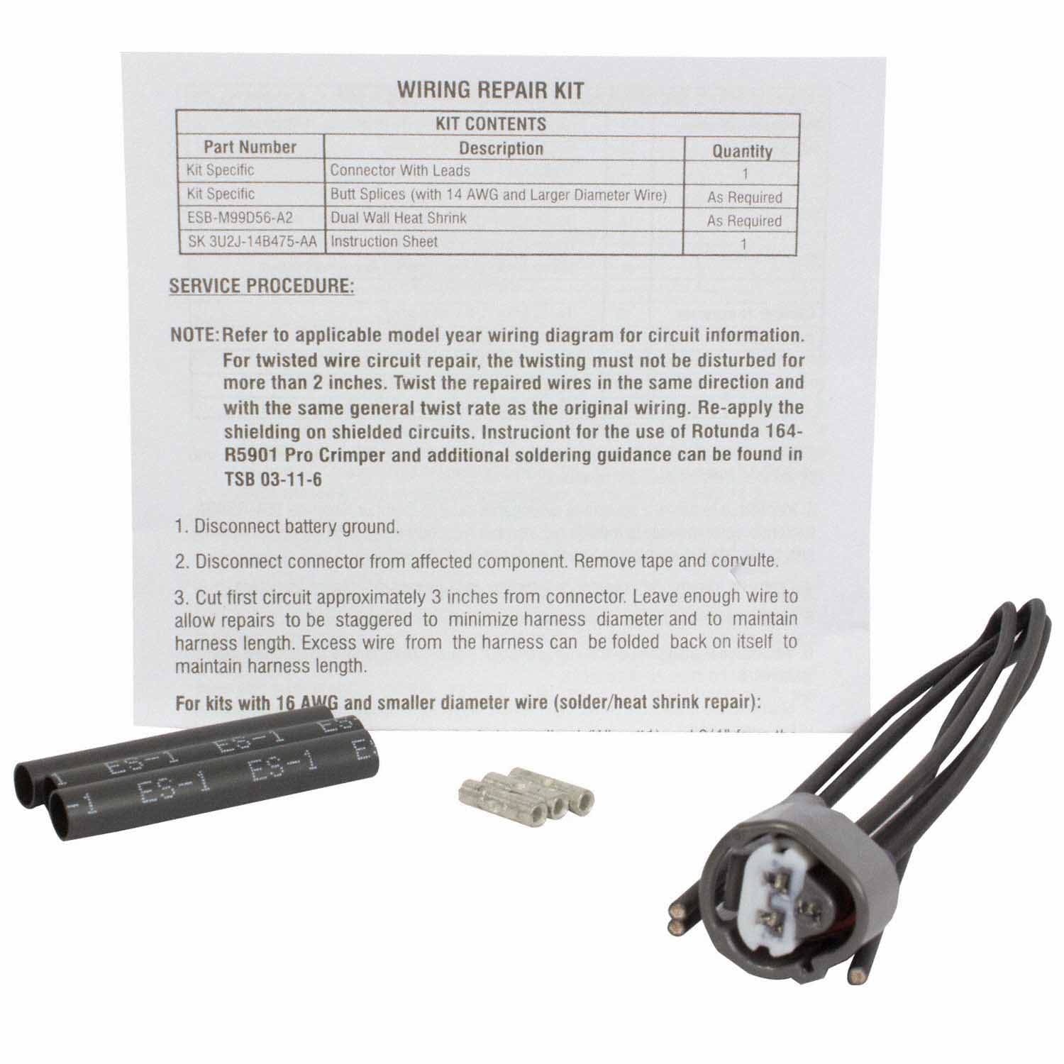 WPT1281 Ford | Fuel Rail Pressure Sensor Connector Wire | Source One ...