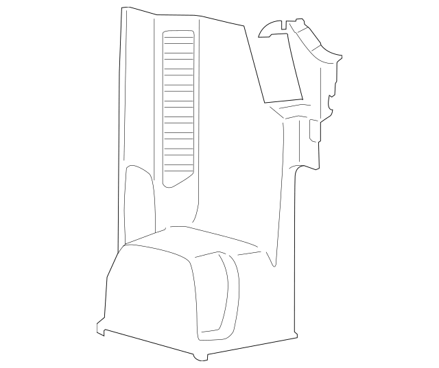 EK4Z61312A59AA Ford | Body D-Pillar Trim Panel C Pillar molding 15 Seat ...