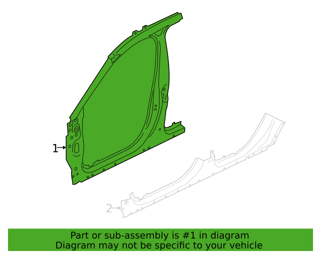 LJ7Z78211A11A Ford | Uniside Door Frame - Left Outer | Source One Parts ...