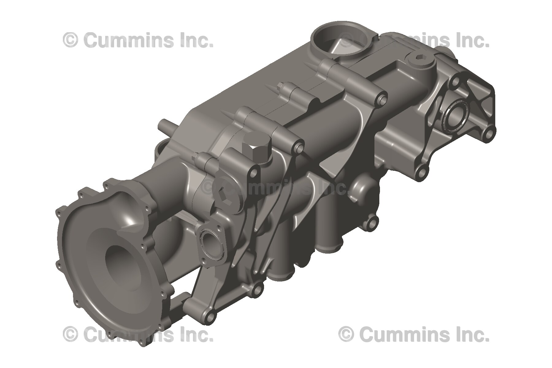 5536709 | Genuine Cummins® Lubricating Oil Filter Head | Source One ...