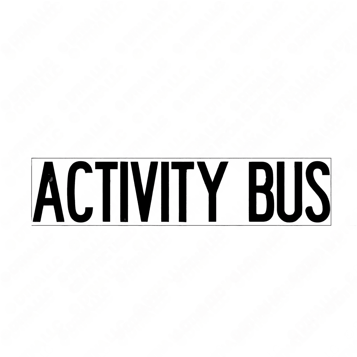 163652 Thomas Built Bus | Activity Bus Label 9 x 40 RWT | Source One ...