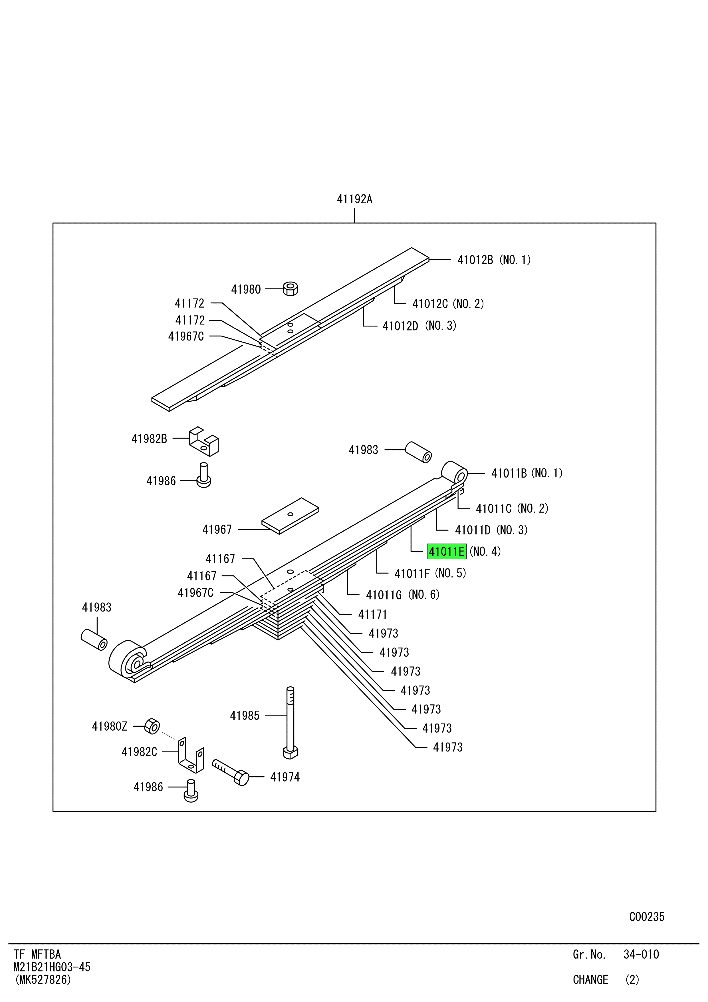 ML282412 Mitsubishi FUSO | Rear Suspension Spring Leaf | Source One ...