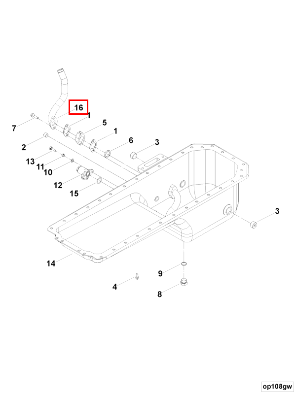 4914097 Cummins | Lubricating Oil Transfer Tube | Source One Parts Center