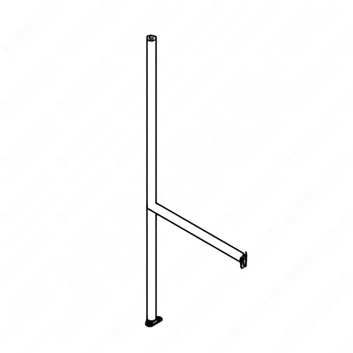 182334 Thomas Built Bus | Stanchion Molded Assembly - Door Side ...