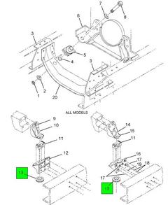 1664730C5 Navistar International | Rear Engine Mount Snubber Insulator ...