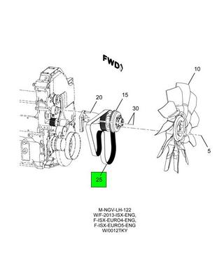 4147096C1 Navistar International | V-Ribbed Fan Belt 12-Rib 2160 mm ...