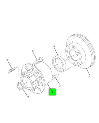 3531709C91 Navistar International | Rear Wheel Hub with Cups and ...