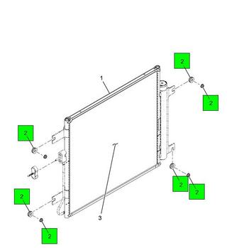 2508722C91 Navistar International | Radiator Condenser Hardware Kit ...