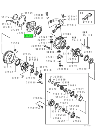 MC891631 Mitsubishi FUSO | Knuckle Flange Dust Seal | Source One Parts ...