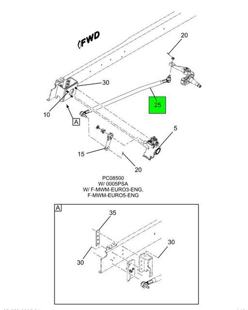 3534115C93 Navistar International | LINKSTEERING DRAG 10-14K | Source ...