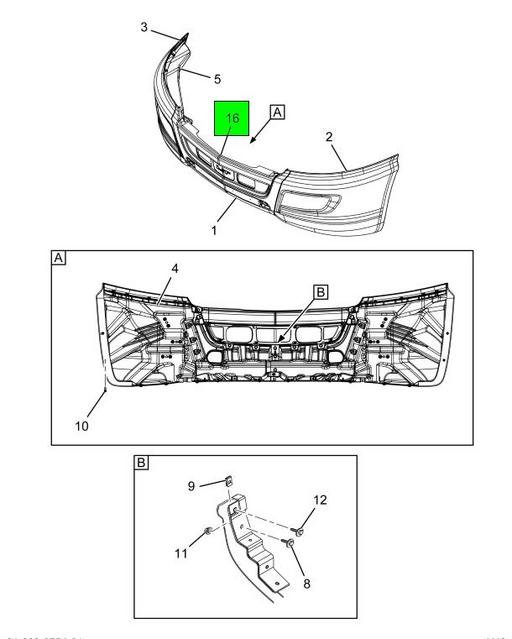 4112019C1 Navistar International | BUMPER APPLIQUE | Source One Parts ...